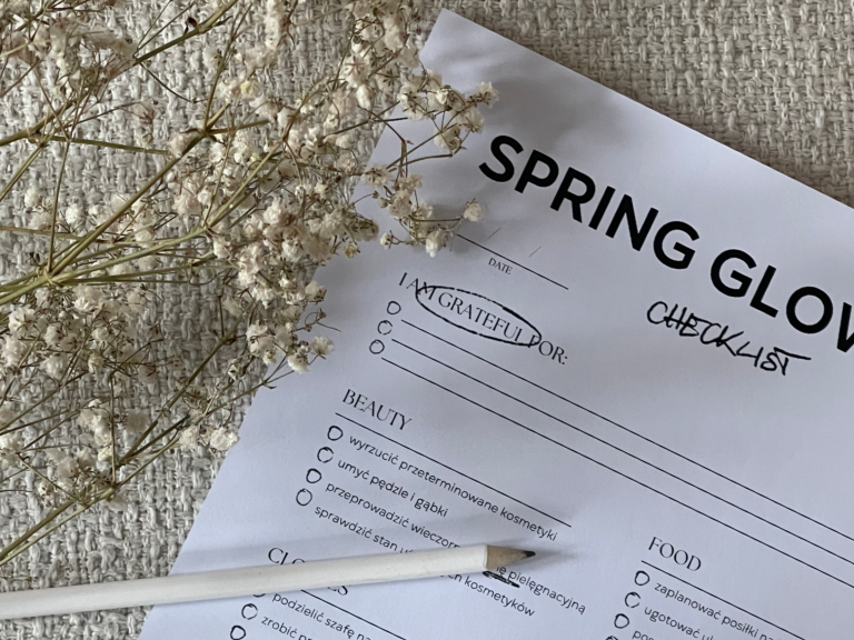 Checklista spring glow up do pobrania - Bossier