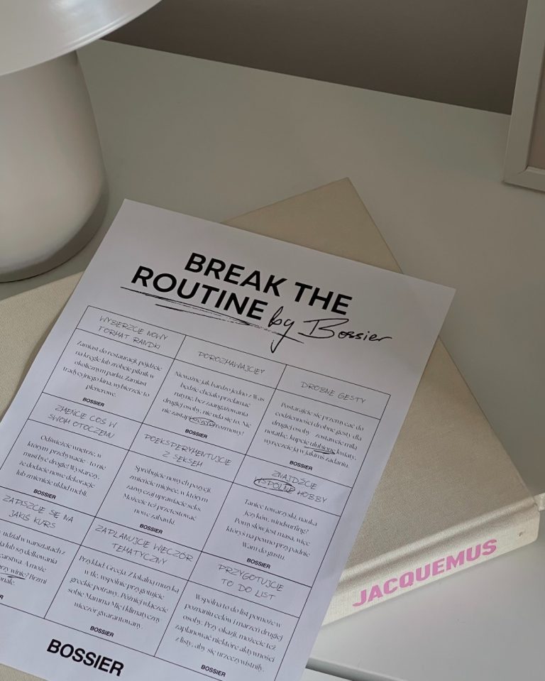 Break the routine - karty dla par do pobrania - Bossier